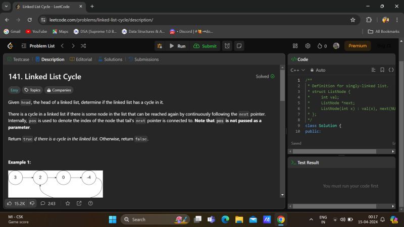 #30daysofcodewithtcp2024 #tcpnitrr2024 #leetcode #linklist | Souvik Biswas #30daysofcodewithtcp2024 #tcpnitrr2024 #leetcode #linklist | Souvik Biswas