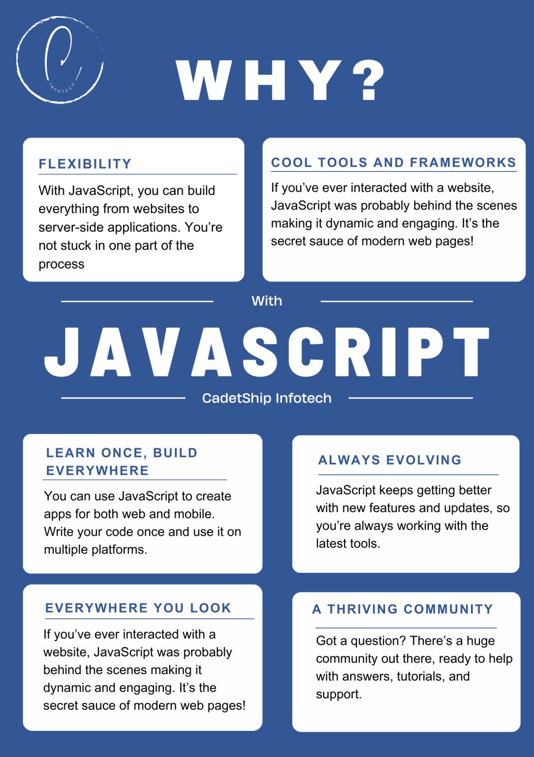 CADETSHIP INFOTECH on LinkedIn: #javascript #webdevelopment #techtrends ... CADETSHIP INFOTECH on LinkedIn: #javascript #webdevelopment #techtrends ...