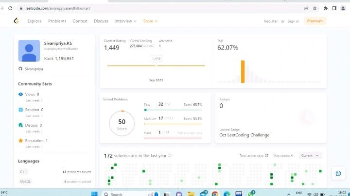 Sivanipriya Senthilkumar on LinkedIn: #leetcode #coding Sivanipriya Senthilkumar on LinkedIn: #leetcode #coding