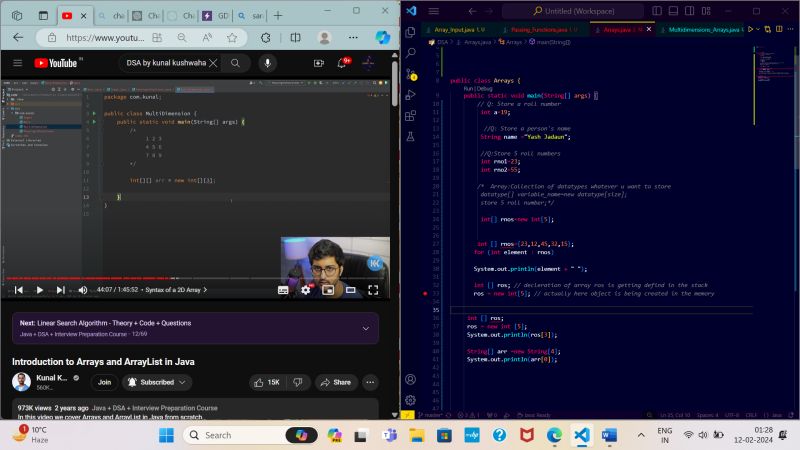 Learn arrays in Java with KUNAL KUSHWAHA | YASH JADAUN posted on the ... Learn arrays in Java with KUNAL KUSHWAHA | YASH JADAUN posted on the ...