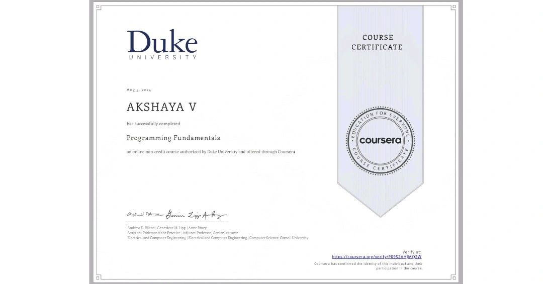 Akshaya V on LinkedIn: #cprogramming #cousera #c #programming #techlogy ... Akshaya V on LinkedIn: #cprogramming #cousera #c #programming #techlogy ...