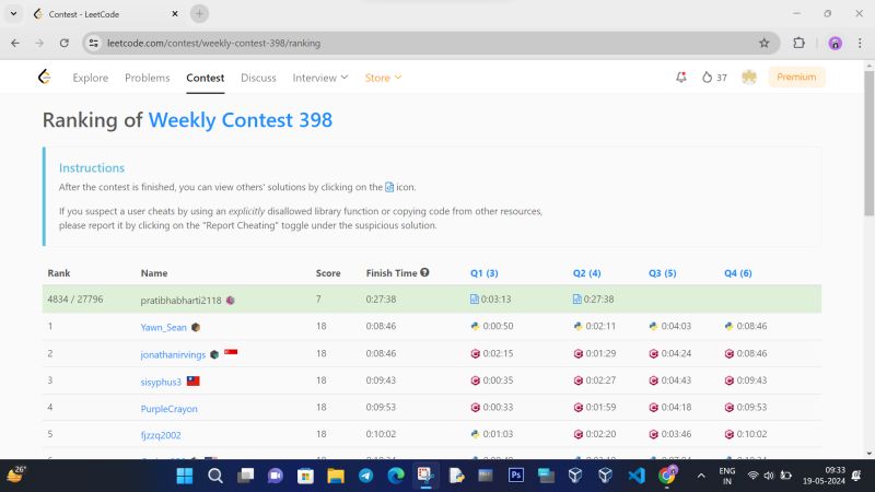 Pratibha Bharti on LinkedIn: #leetcode #codingcontest #achievement # ... Pratibha Bharti on LinkedIn: #leetcode #codingcontest #achievement # ...