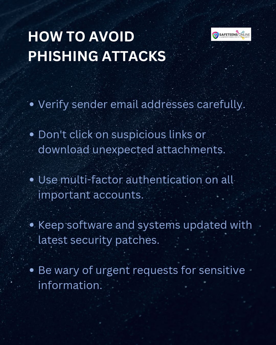SafeteensOnline on LinkedIn: How to avoid phising attacks. With some ... SafeteensOnline on LinkedIn: How to avoid phising attacks. With some ...