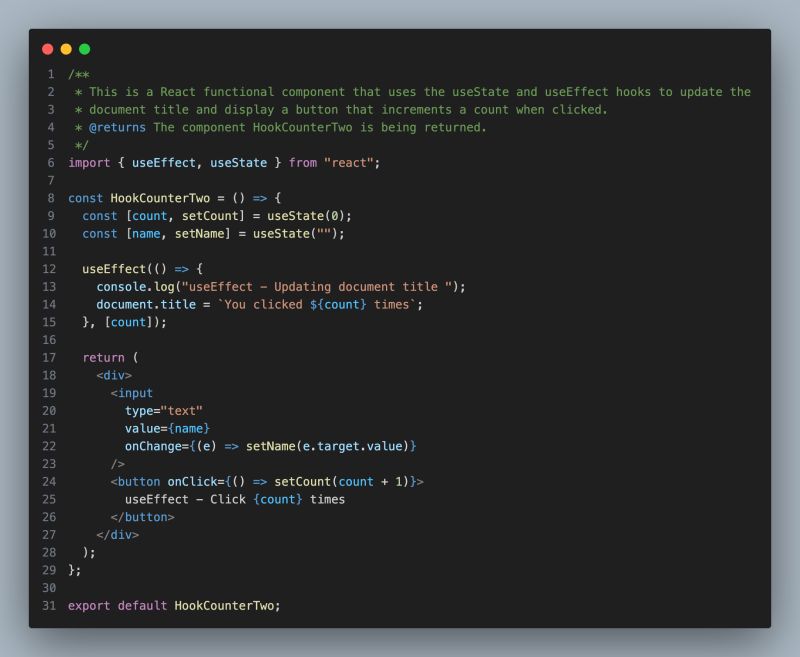 Subham Char on LinkedIn: The second argument of the `useEffect` hook is ... Subham Char on LinkedIn: The second argument of the `useEffect` hook is ...