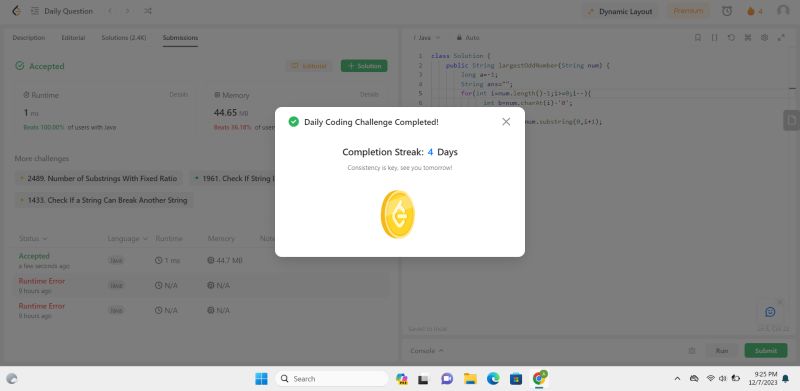 Akhilandeswari Chinnaparapu on LinkedIn: #leetcode #leetcodestreak # ... Akhilandeswari Chinnaparapu on LinkedIn: #leetcode #leetcodestreak # ...