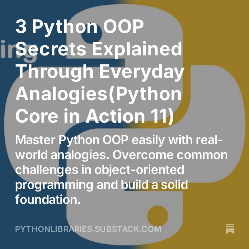 Meng Li on LinkedIn: #ai #llm #oop #python #programming Meng Li on LinkedIn: #ai #llm #oop #python #programming