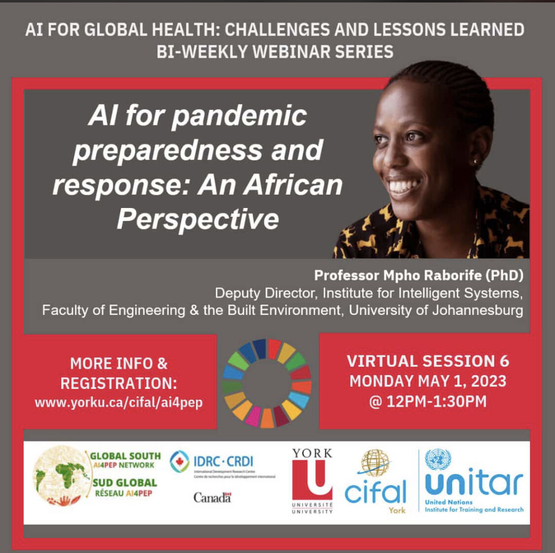 In todays talk, Prof. Mpho Raborife, deputy director, Institute for ... In todays talk, Prof. Mpho Raborife, deputy director, Institute for ...