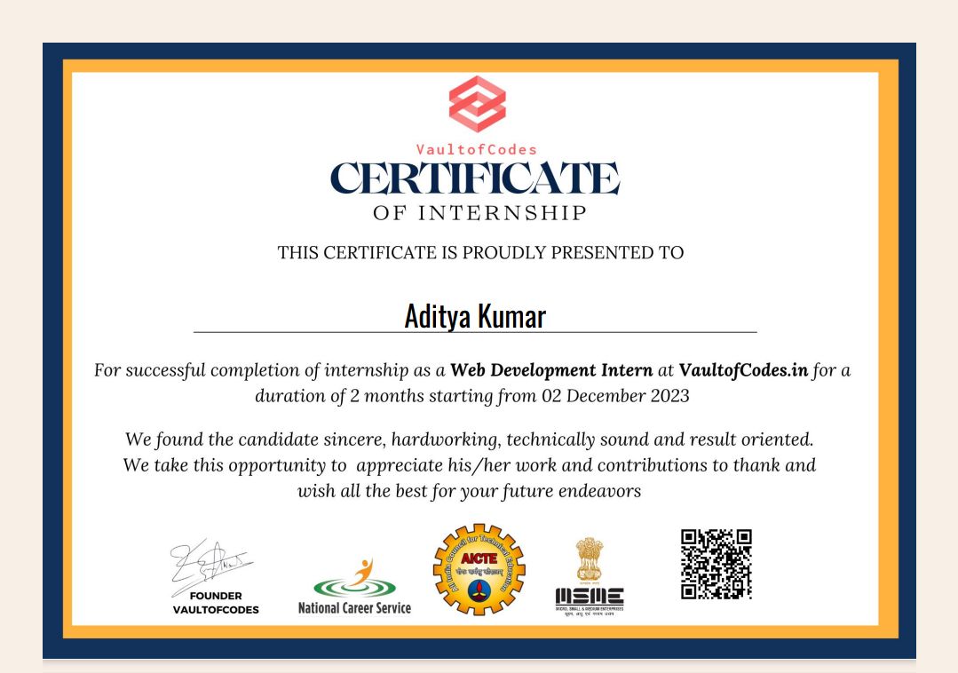 Aditya Kumar on LinkedIn: #htmlcssjavascript #reactjs #vaultofcodes # ... Aditya Kumar on LinkedIn: #htmlcssjavascript #reactjs #vaultofcodes # ...