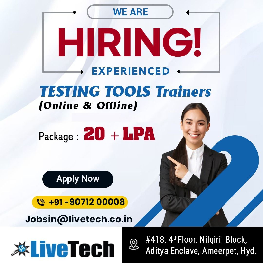 LiveTech QA on LinkedIn: Exciting Opportunity: Experienced Testing ... LiveTech QA on LinkedIn: Exciting Opportunity: Experienced Testing ...