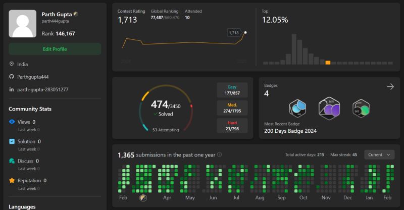 Parth Gupta on LinkedIn: #leetcode #competitiveprogramming # ... Parth Gupta on LinkedIn: #leetcode #competitiveprogramming # ...