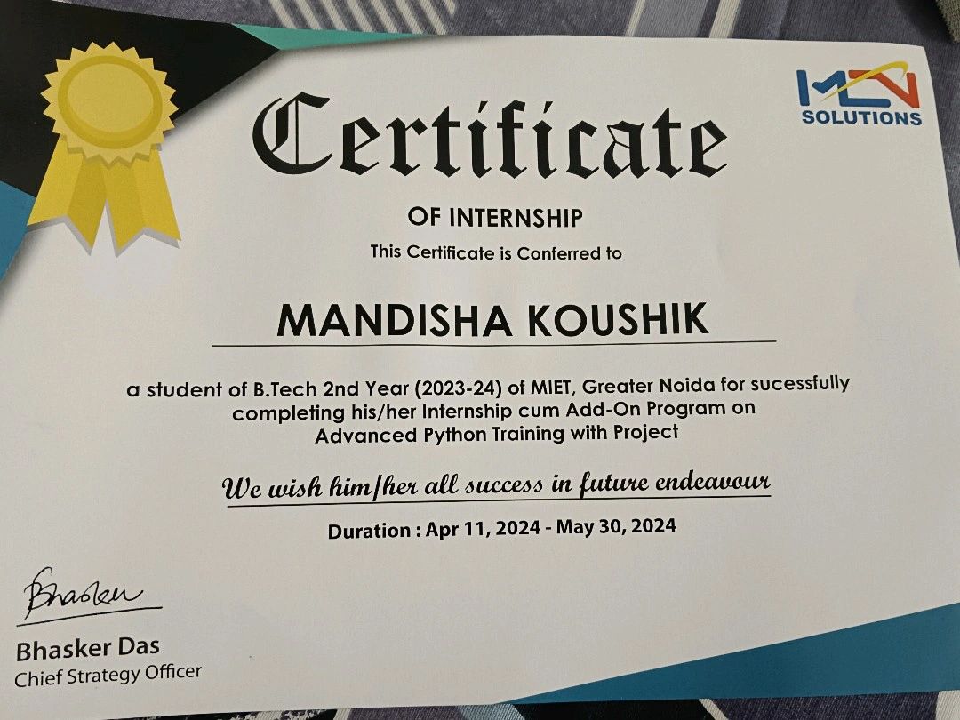 Mandisha Koushik on LinkedIn: #python #learning #internship #coding # ... Mandisha Koushik on LinkedIn: #python #learning #internship #coding # ...