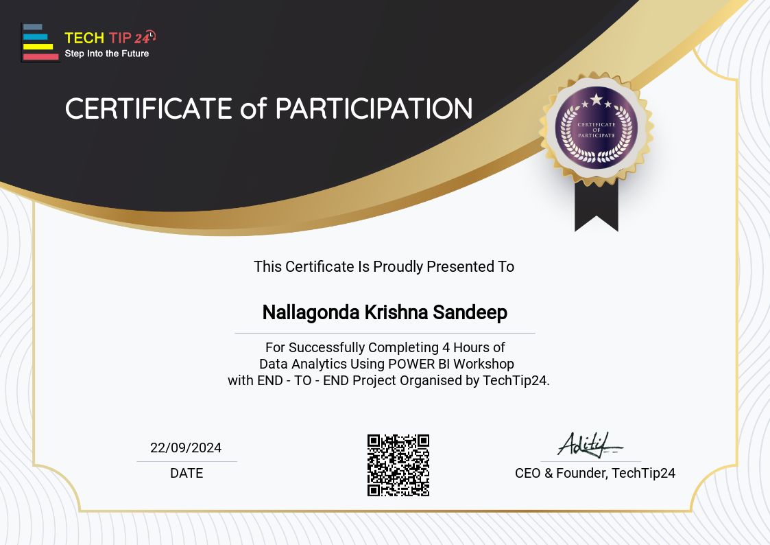Nallagonda Krishna Sandeep on LinkedIn: 🌟 Proud to Announce My Latest ... Nallagonda Krishna Sandeep on LinkedIn: 🌟 Proud to Announce My Latest ...