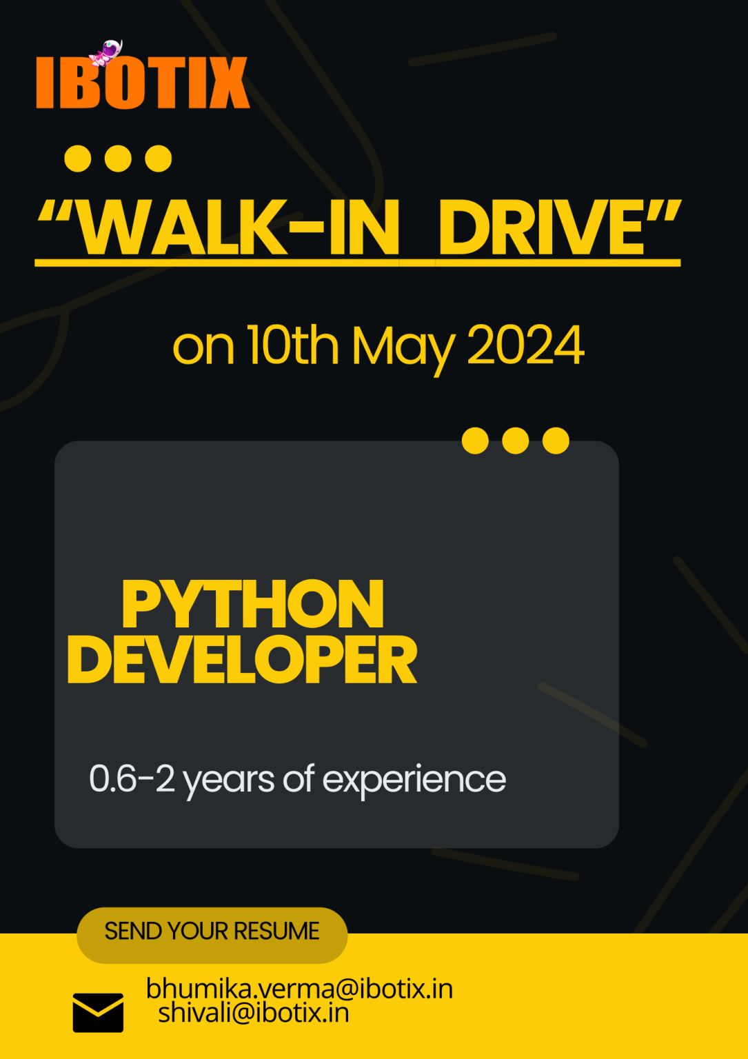 #python #pythondeveloper #urgenthiring #urgentopening | Bhumika Verma #python #pythondeveloper #urgenthiring #urgentopening | Bhumika Verma