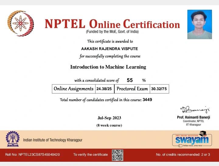 I'm very glad to share my 8-week journey with NPTEL: 'Introduction to ... I'm very glad to share my 8-week journey with NPTEL: 'Introduction to ...