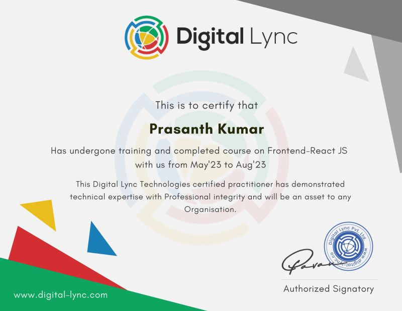 #frontenddevelopment #certified #webdev #opentoopportunities | Prasanth ... #frontenddevelopment #certified #webdev #opentoopportunities | Prasanth ...