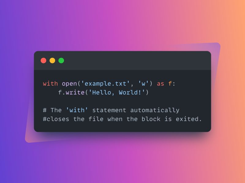 Shrikant Kale on LinkedIn: #python #contextmanagers #programming Shrikant Kale on LinkedIn: #python #contextmanagers #programming