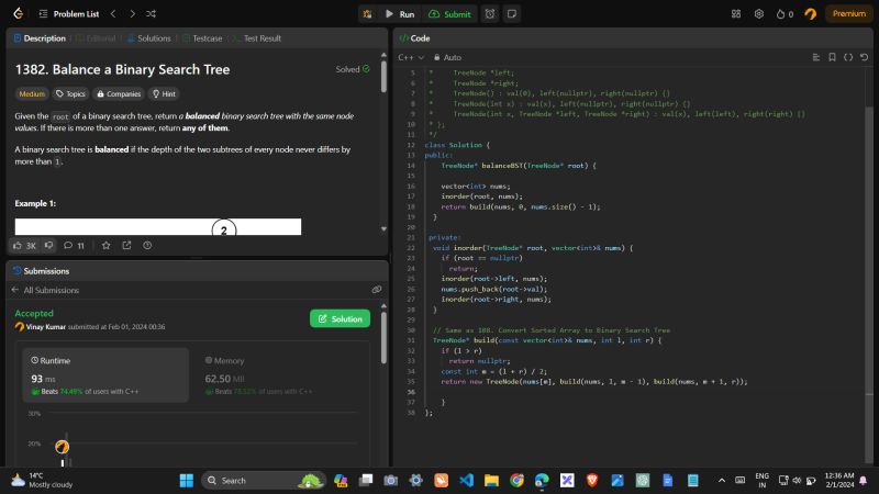 Vinay Kumar on LinkedIn: #edslash #dsawithedslash #leetcode #100daysofcode Vinay Kumar on LinkedIn: #edslash #dsawithedslash #leetcode #100daysofcode