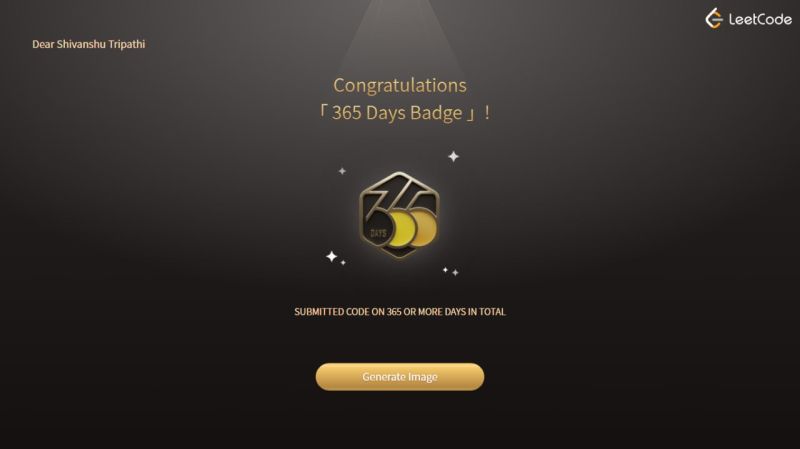 Shivanshu Tripathi on LinkedIn: #leetcode #consistency #dedication # ... Shivanshu Tripathi on LinkedIn: #leetcode #consistency #dedication # ...