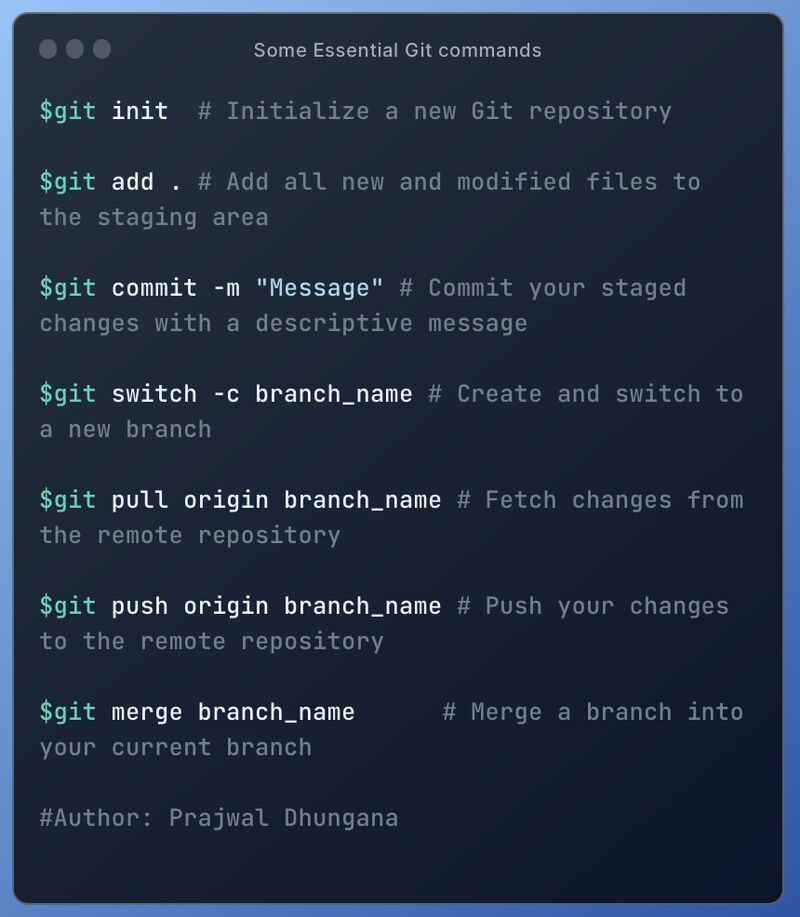 Prajwal Dhungana on LinkedIn: #git #github #versioncontrol # ... Prajwal Dhungana on LinkedIn: #git #github #versioncontrol # ...