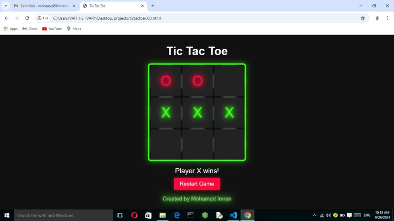 MOHAMED IMRAN M on LinkedIn: #webdevelopment #javascript #tictactoe # ... MOHAMED IMRAN M on LinkedIn: #webdevelopment #javascript #tictactoe # ...