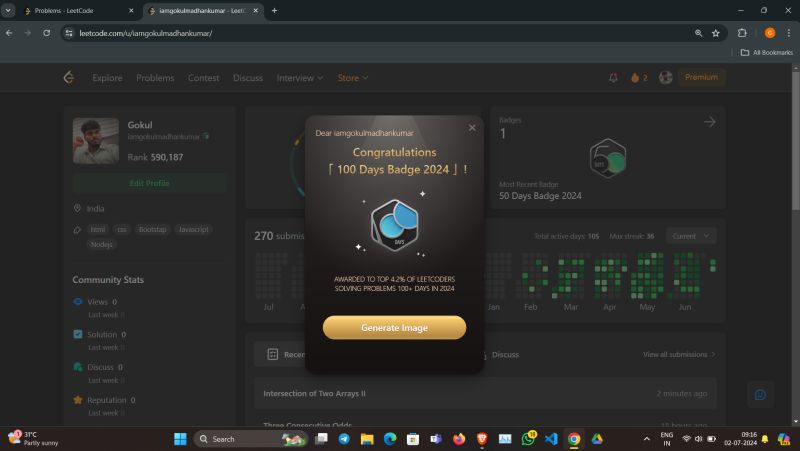 Gokul Madhankumar on LinkedIn: #leetcode #100daysofcode # ... Gokul Madhankumar on LinkedIn: #leetcode #100daysofcode # ...