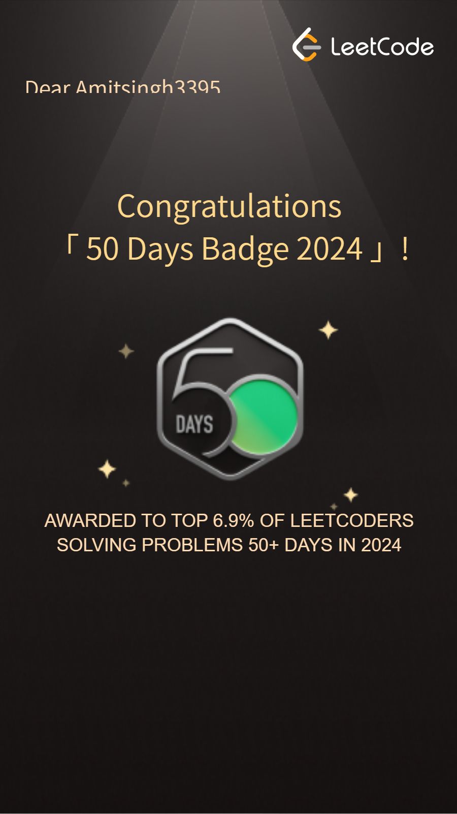 Completed leetCode challenge with problem-solving skills | Amit Prakash ... Completed leetCode challenge with problem-solving skills | Amit Prakash ...
