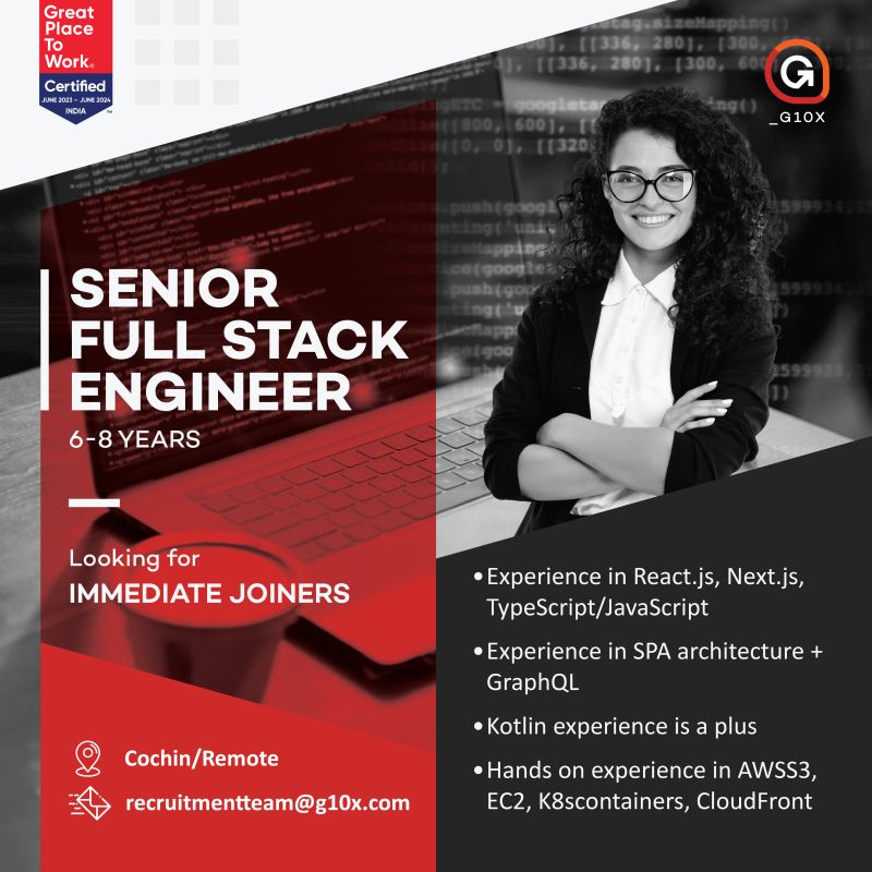 G10X on LinkedIn: #fullstackengineer #reactjs #nextjs #nuxtjs # ... G10X on LinkedIn: #fullstackengineer #reactjs #nextjs #nuxtjs # ...