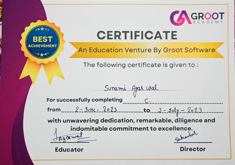 Groot Academy activities and Achivements on LinkedIn: #certification # ... Groot Academy activities and Achivements on LinkedIn: #certification # ...