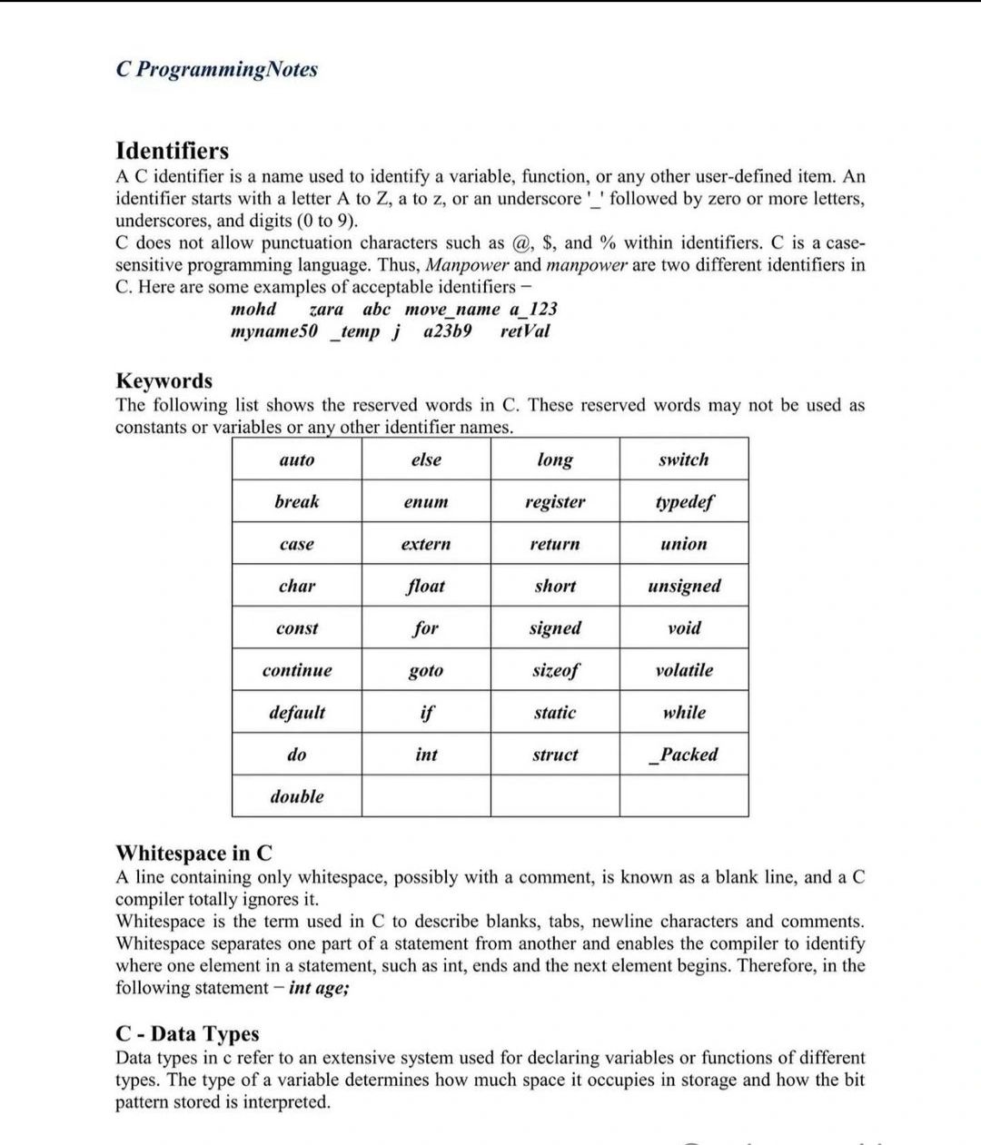 Rishabh Kumar on LinkedIn: C programming Notes Rishabh Kumar on LinkedIn: C programming Notes