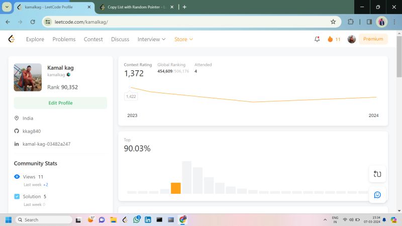 Kamal kag on LinkedIn: #leetcodechallenge #leetcode100days #dsajourney ... Kamal kag on LinkedIn: #leetcodechallenge #leetcode100days #dsajourney ...