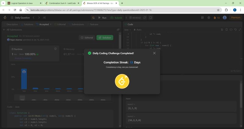 Rajan Sharma on LinkedIn: #leetcode #codingjourney #bitwiseoperations # ... Rajan Sharma on LinkedIn: #leetcode #codingjourney #bitwiseoperations # ...