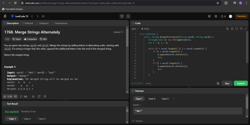 #leetcode #codingchallenge #algorithm #java | Arushi Garg #leetcode #codingchallenge #algorithm #java | Arushi Garg