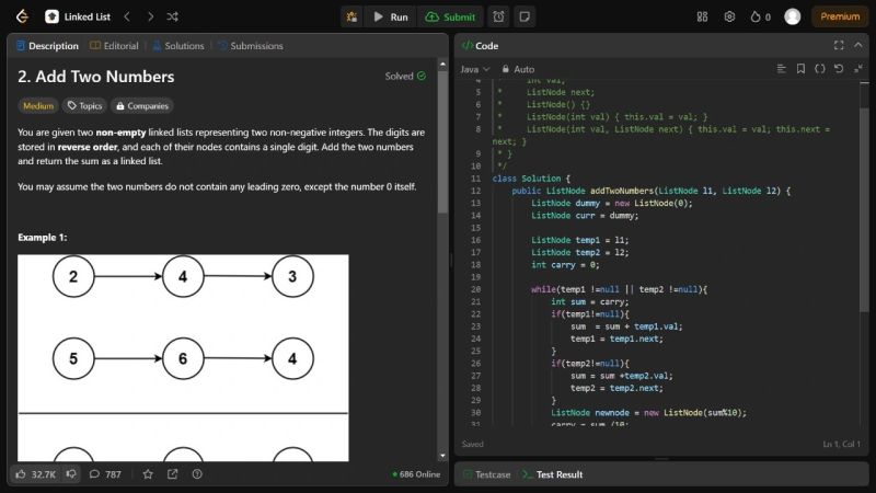 #leetcode #problemsolving #coding #java #linkedlist #github | Santhiya ... #leetcode #problemsolving #coding #java #linkedlist #github | Santhiya ...