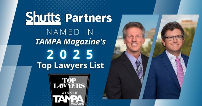 Shutts & Bowen LLP on LinkedIn: #shutts #tampa Shutts & Bowen LLP on LinkedIn: #shutts #tampa