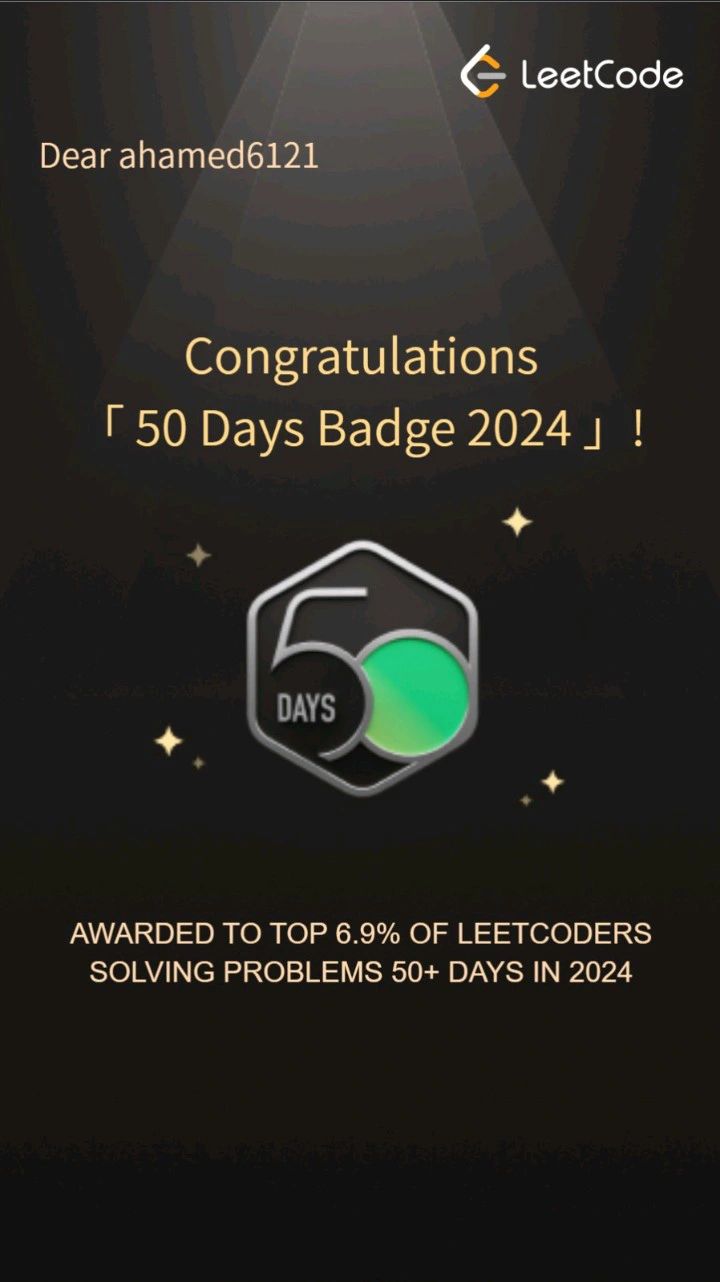 #leetcode #codingmilestone #consistencywins | Irfan Ahamed S #leetcode #codingmilestone #consistencywins | Irfan Ahamed S