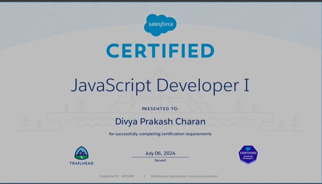 Divya Prakash Charan on LinkedIn: #salesforce #javascript # ... Divya Prakash Charan on LinkedIn: #salesforce #javascript # ...