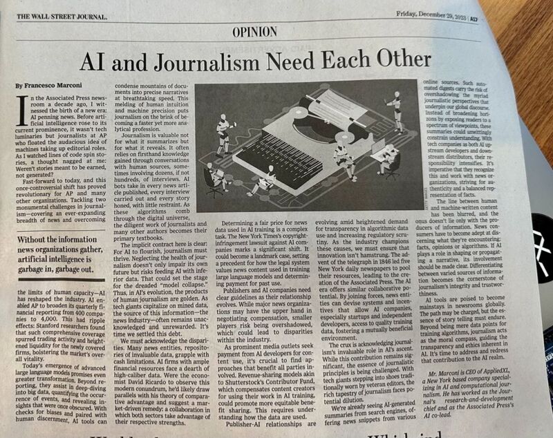 How AI shapes journalism: Francesco Marconi | Saurav Kumar posted on ... How AI shapes journalism: Francesco Marconi | Saurav Kumar posted on ...