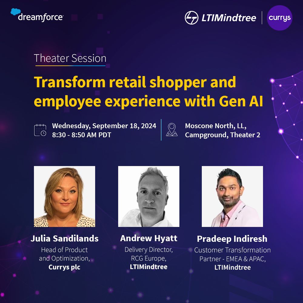 LTIMindtree on LinkedIn: #ai #genai #ltimindtree #dreamforce # ... LTIMindtree on LinkedIn: #ai #genai #ltimindtree #dreamforce # ...