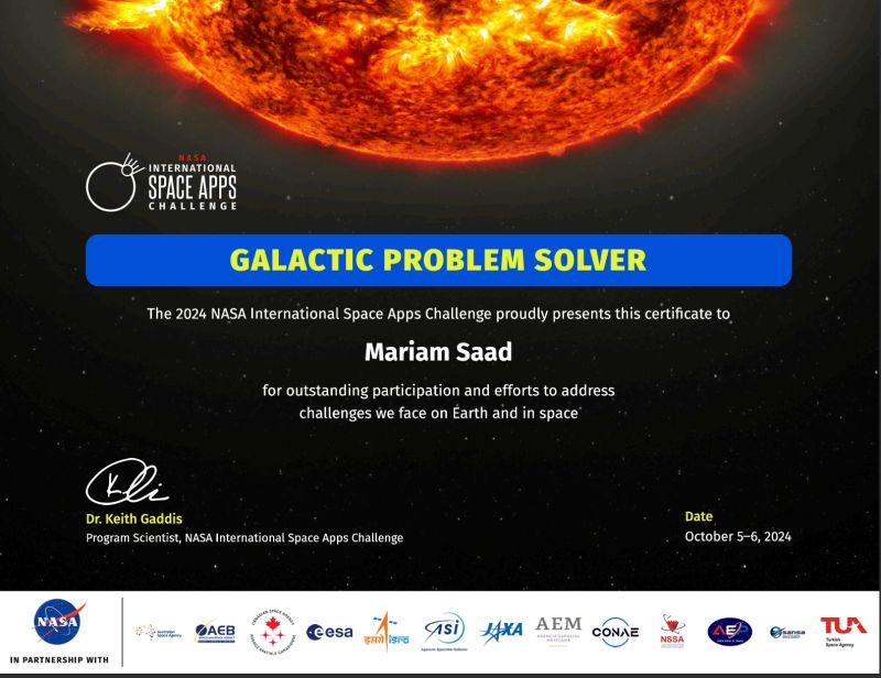 Mariam Saad on LinkedIn: #nasaappsspacechallenge #icodeguru #allah # ... Mariam Saad on LinkedIn: #nasaappsspacechallenge #icodeguru #allah # ...