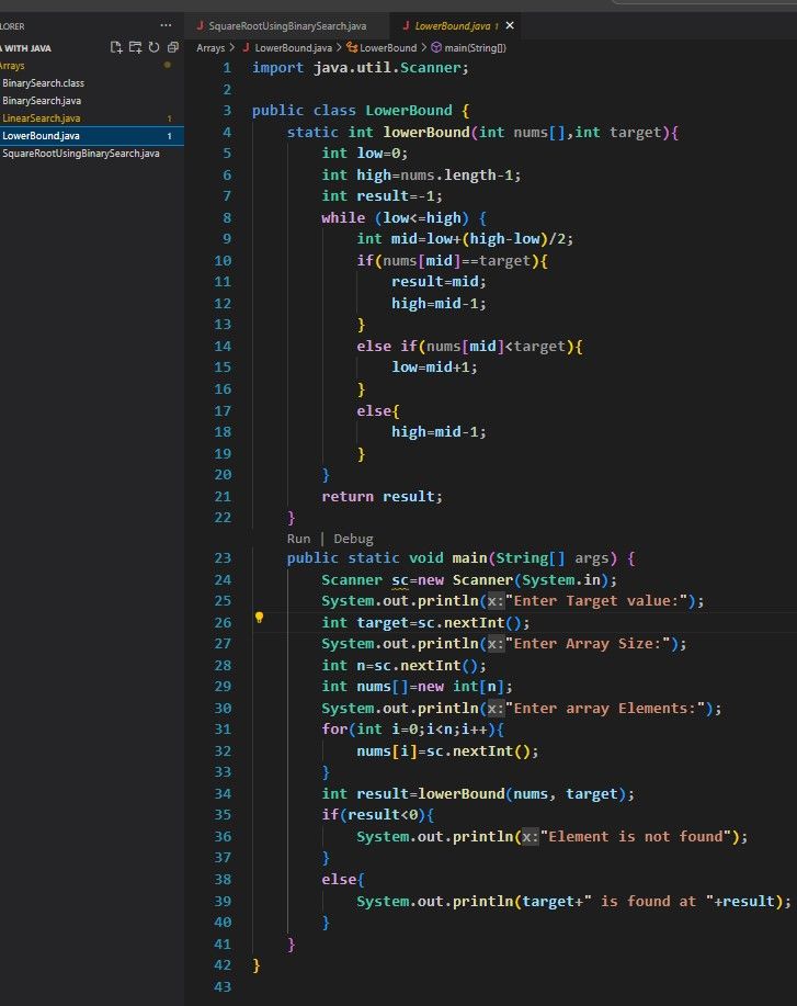 Siva Kumar Reddy M on LinkedIn: #binarysearch #algorithms #coding #java ... Siva Kumar Reddy M on LinkedIn: #binarysearch #algorithms #coding #java ...