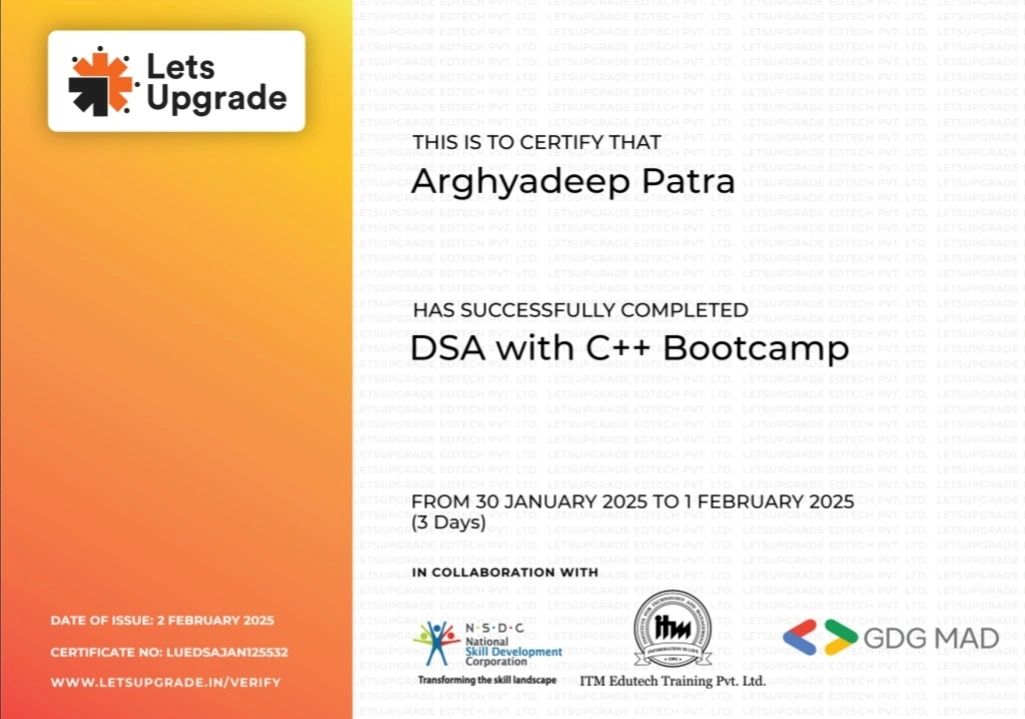 Arghyadeep Patra on LinkedIn: #coding #dsa #cplusplus Arghyadeep Patra on LinkedIn: #coding #dsa #cplusplus