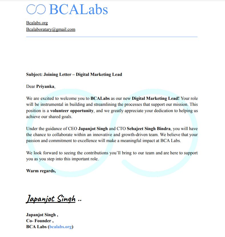 BCA Labs on LinkedIn: Welcome Priyanka BCA Labs on LinkedIn: Welcome Priyanka