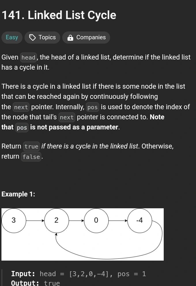 Ved Varshney on LinkedIn: I solved Leetcode problem no. 141 》 Linked ... Ved Varshney on LinkedIn: I solved Leetcode problem no. 141 》 Linked ...
