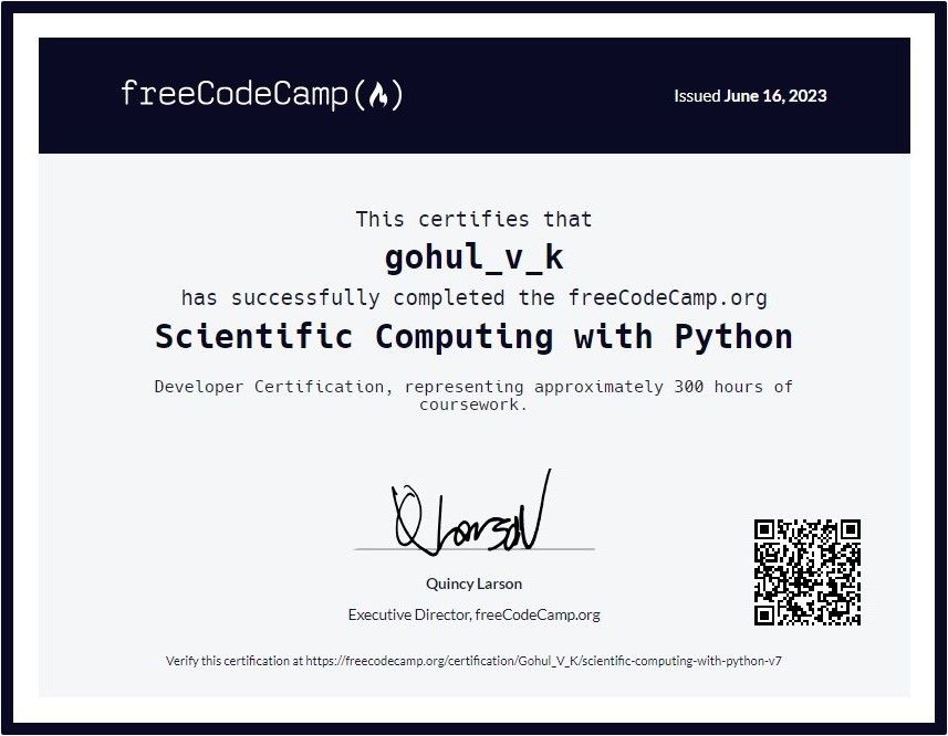 #python #freecodecamp #programming | Gohul V K #python #freecodecamp #programming | Gohul V K