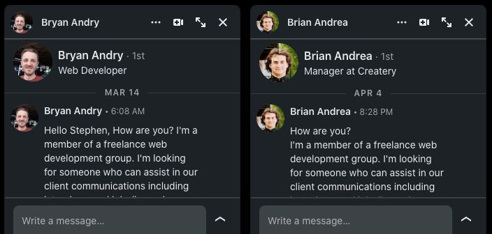 Anyone else getting duplicate messages from nearly identical names like ... Anyone else getting duplicate messages from nearly identical names like ...