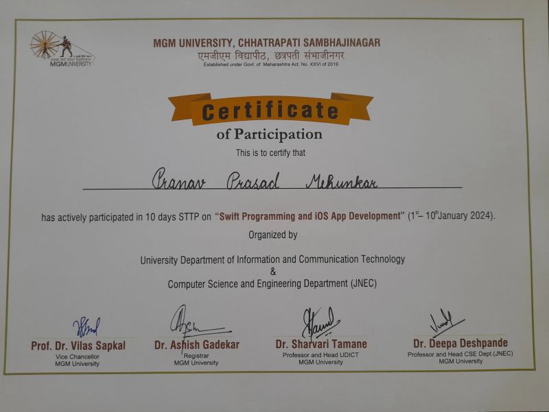 Pranav Mehunkar on LinkedIn: Hello everyone 👋, I would like to share ... Pranav Mehunkar on LinkedIn: Hello everyone 👋, I would like to share ...