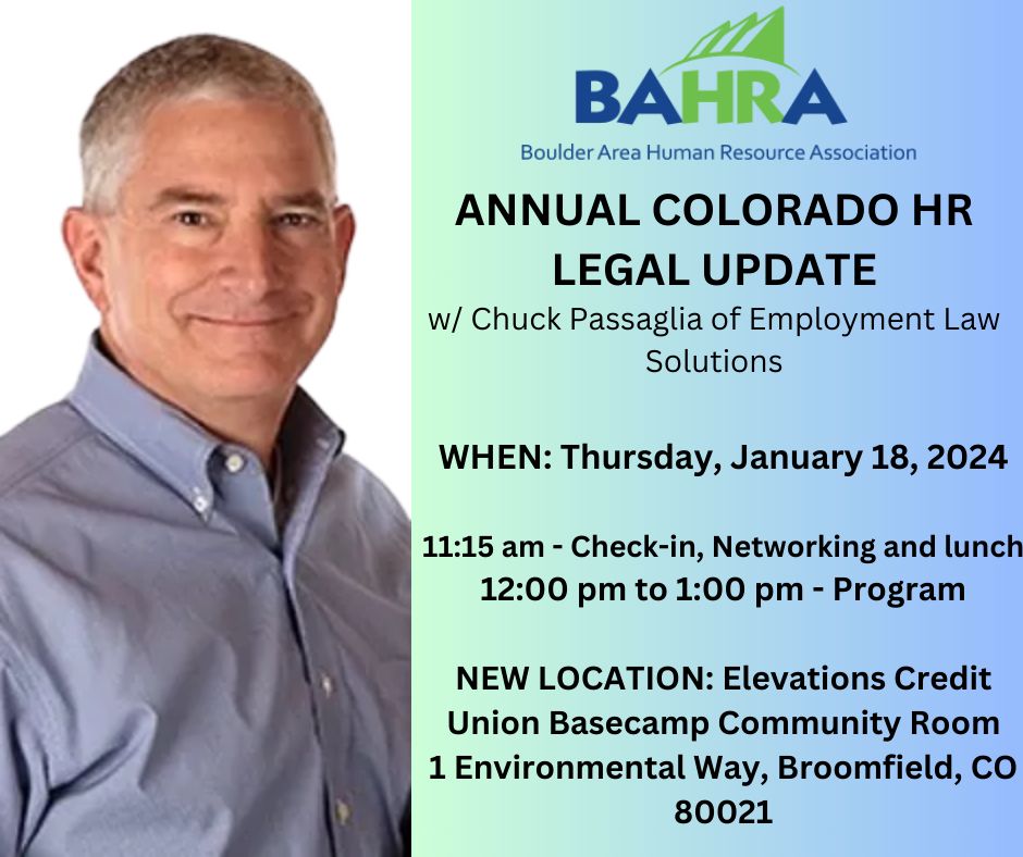 Boulder Area HR Association (BAHRA) on LinkedIn: Let's start the year ... Boulder Area HR Association (BAHRA) on LinkedIn: Let's start the year ...