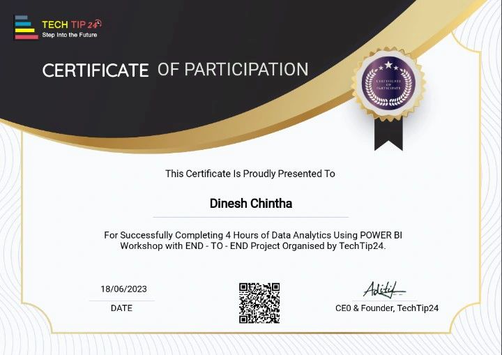 Dinesh Chintha posted on LinkedIn Dinesh Chintha posted on LinkedIn