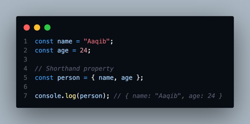 Aaqib Javaid on LinkedIn: JavaScript object shorthand property is a ... Aaqib Javaid on LinkedIn: JavaScript object shorthand property is a ...