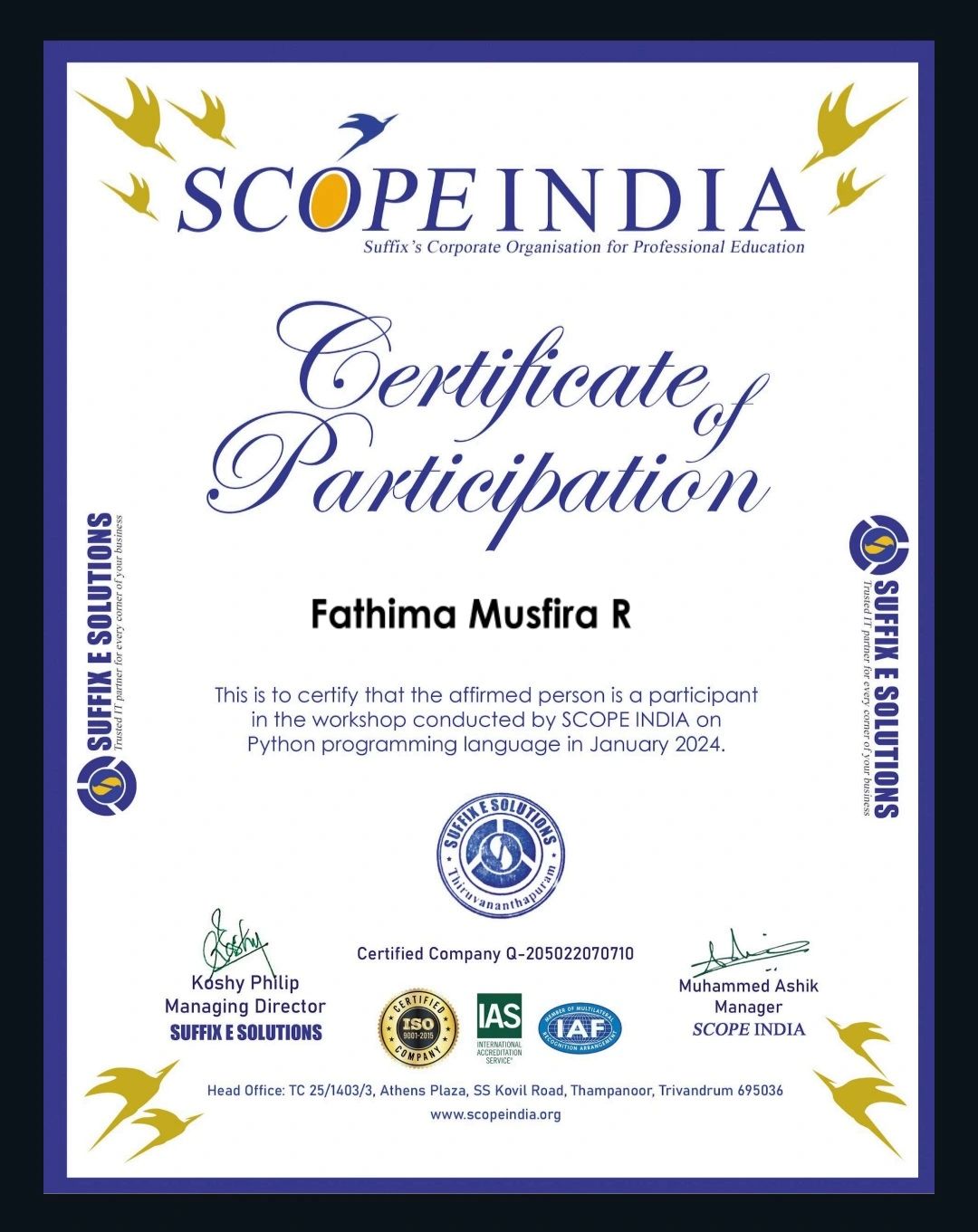 Fathima Musfira on LinkedIn: #pythonprogramming Fathima Musfira on LinkedIn: #pythonprogramming
